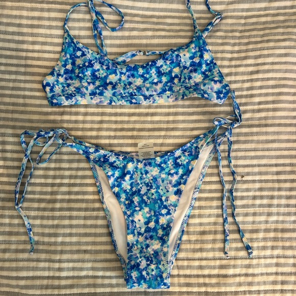 Bright Swimwear | Swim | Floral Blue Bikini Set | Poshmark